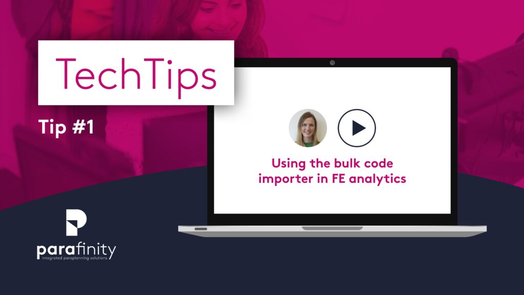 TechTip 1 - FE Analytics - Using Bulk Code Importer | Parafinity